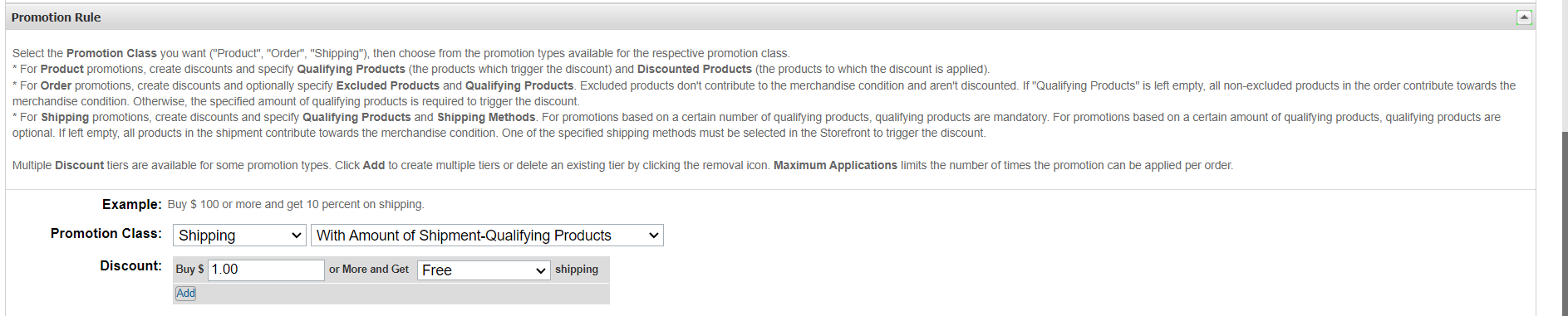 Salesforce: Shipping Promotions